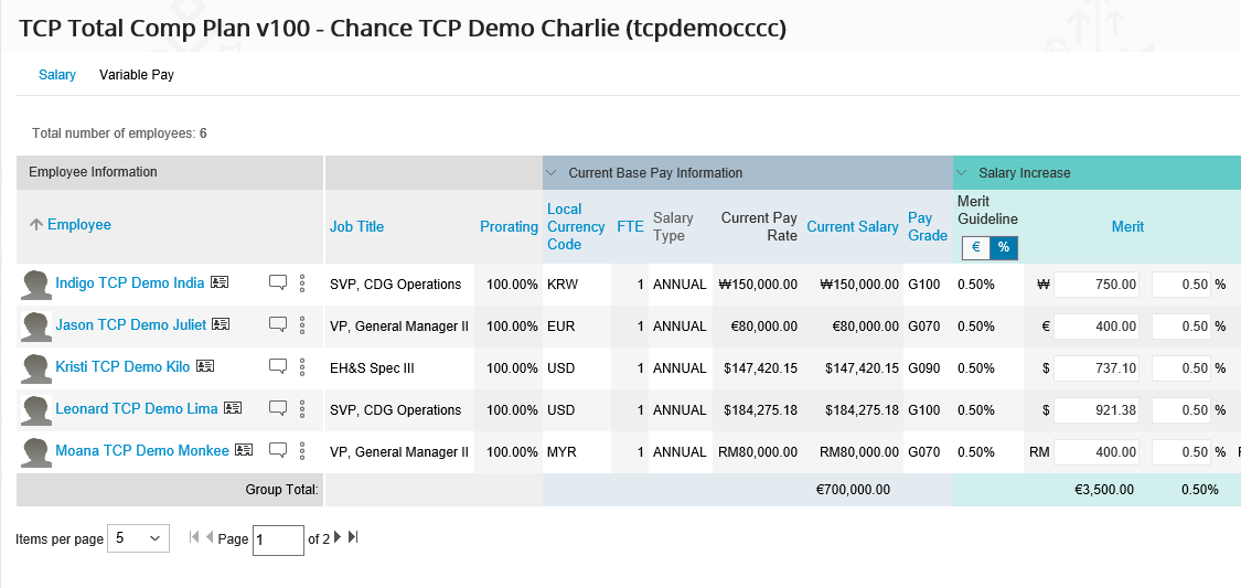 Q1 2018 Release Highlights: SuccessFactors Compensation & Variable Pay