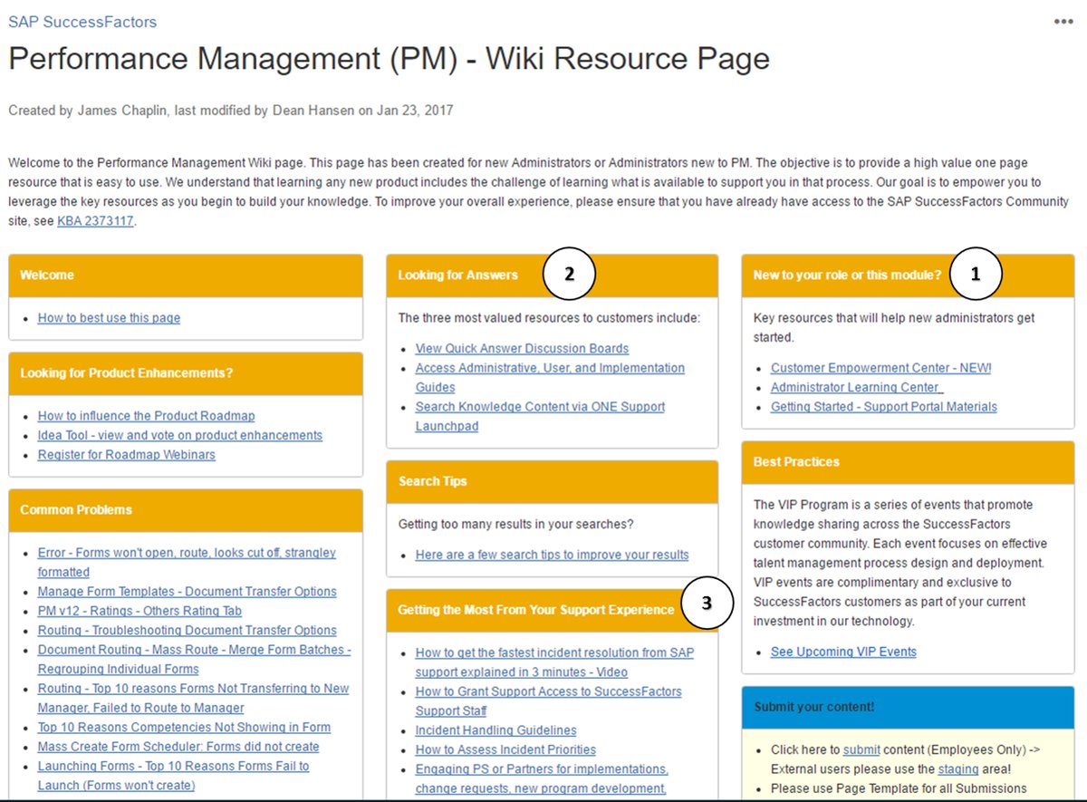 Sap Successfactors Performance Management Wiki Resource Page